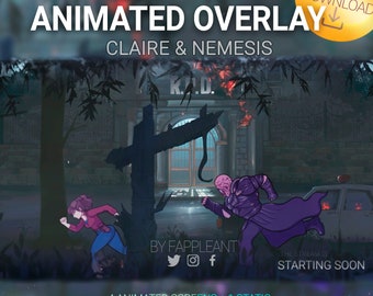 DBD ANIMATED Stream Pack Overlay, Bundle of Chasing Scenes X5 for ...