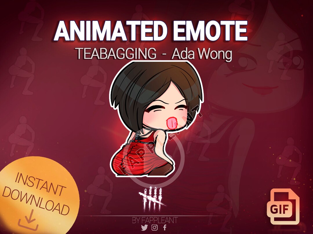 DBD ANIMATED Emote Ada Wong Dance, Resident Evil Emotes Twitch, Discord ...