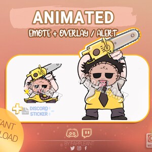 DBD ANIMATED Emote Overlay Killer Chainsaw Dancing, Alert Chainsaw Tbag ...