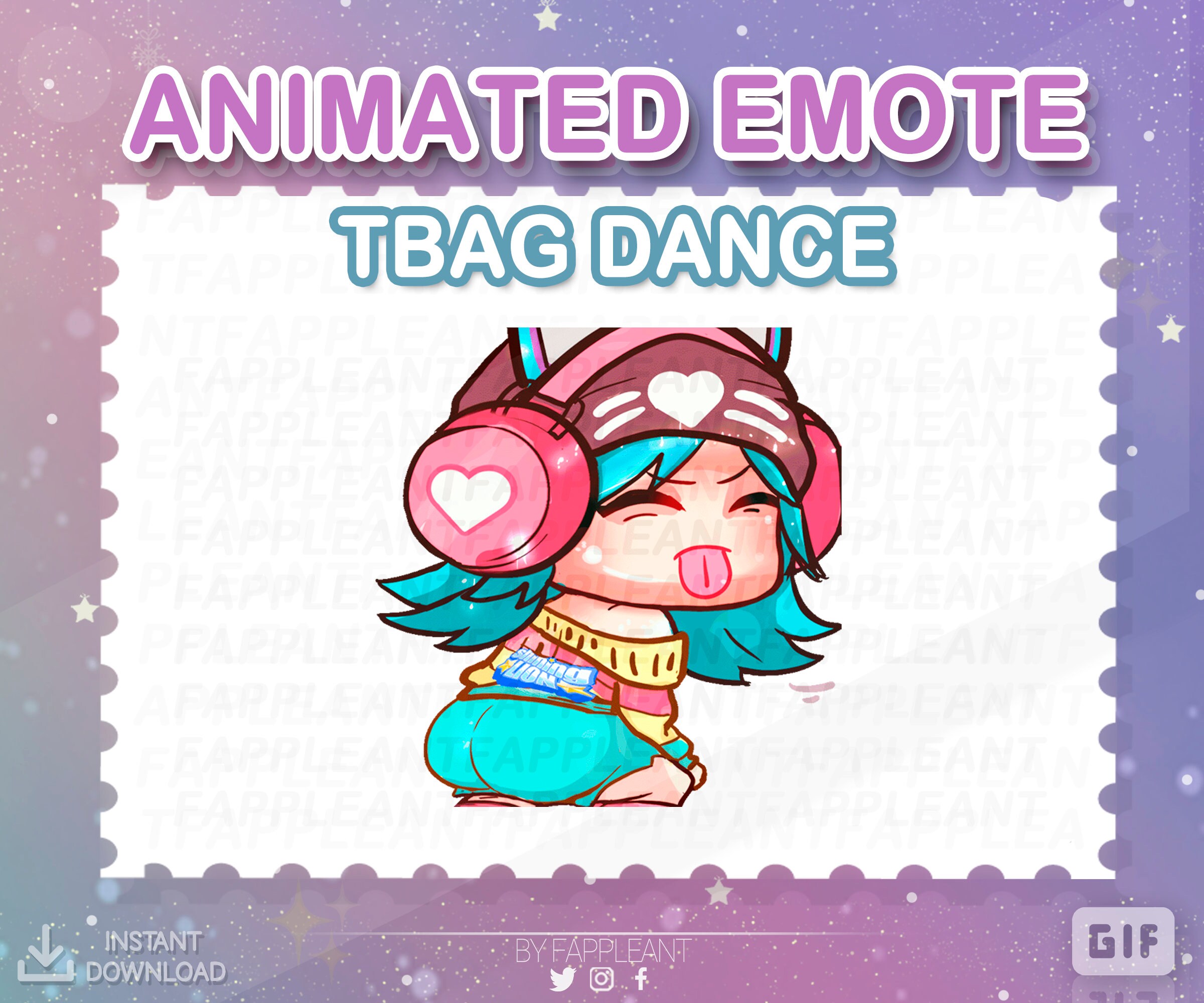 DBD Animated Feng Min Streamer Tbag Dance Emote Dead by Daylight Emotes ...