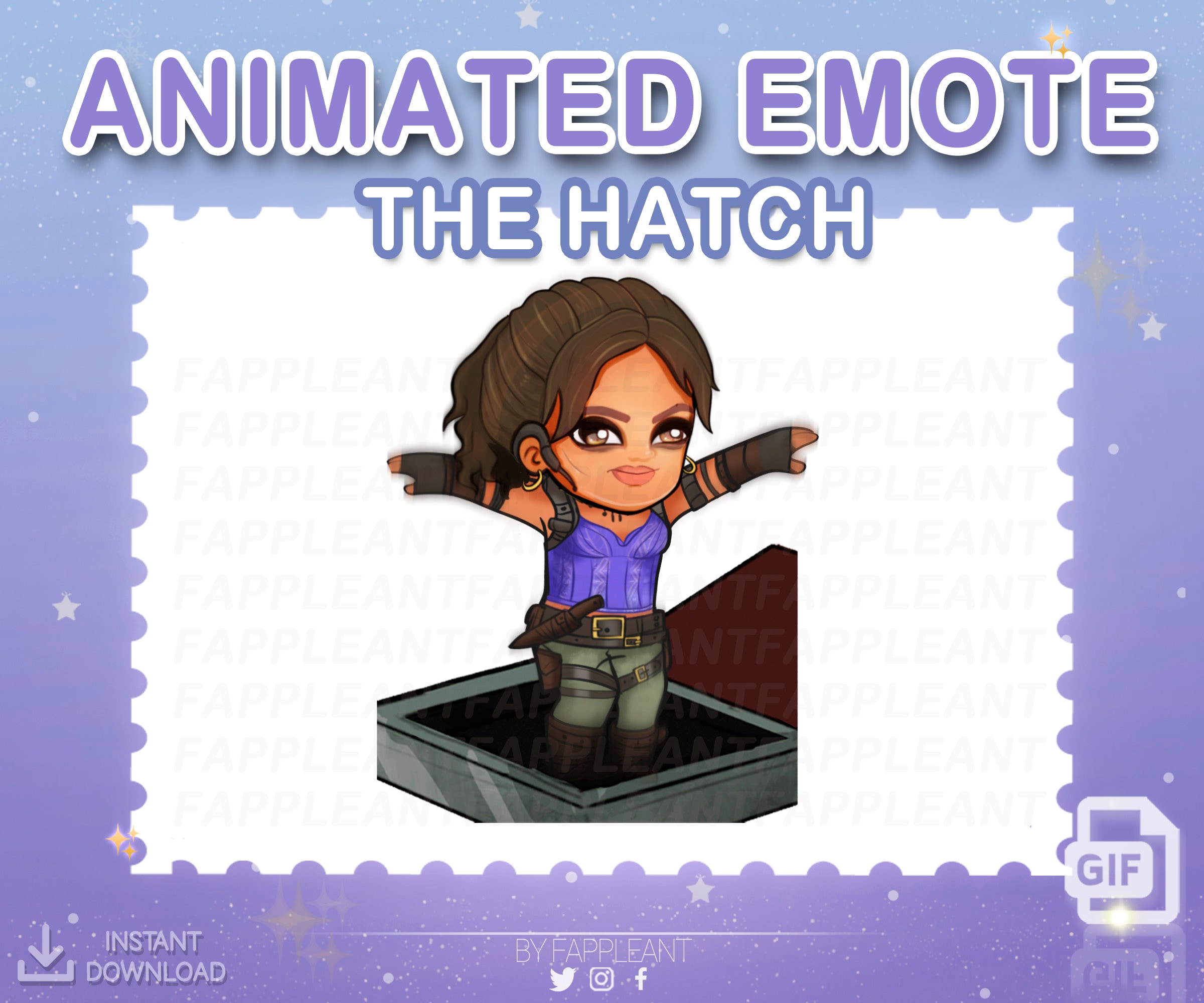 DBD ANIMATED Emote Sheva Alomar Hatch Escape Dead by Daylight Sheva ...