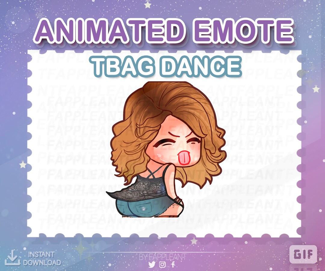 DBD Animated Kate Denson Tbag Dance Emote | Emotes | Dbd Teabagging ...