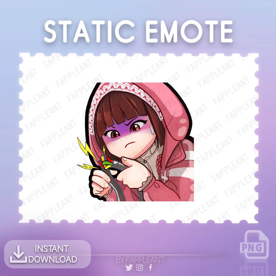 DBD Emote Feng Min Pink Bunny for Twitch, Discord | Static Emote | Dbd ...