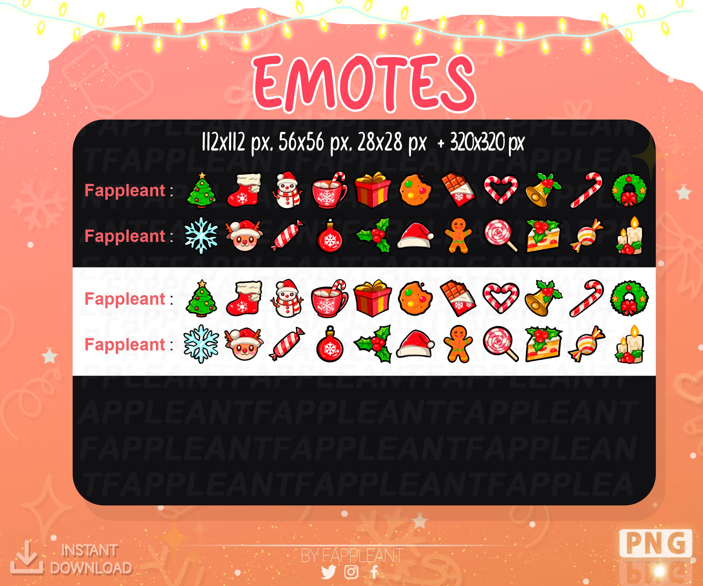 22 Christmas Badges/emotes Pack Mega Bundle Xmas Emote Sub/bits Badge ...