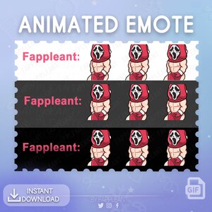 ANIMATED Emote Ghostface Dance | Christmas Dance Emoji | Twitch ...