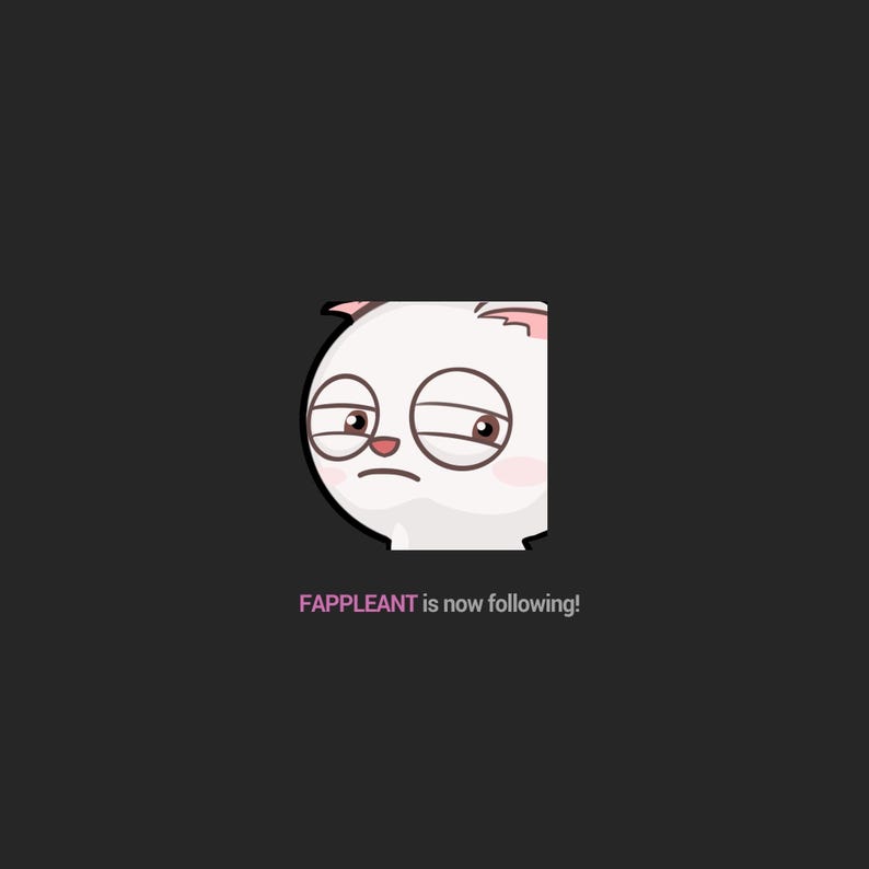 Shocked Cat Animated Emote and Alert | Kitty Emoji | Funny White Cat ...