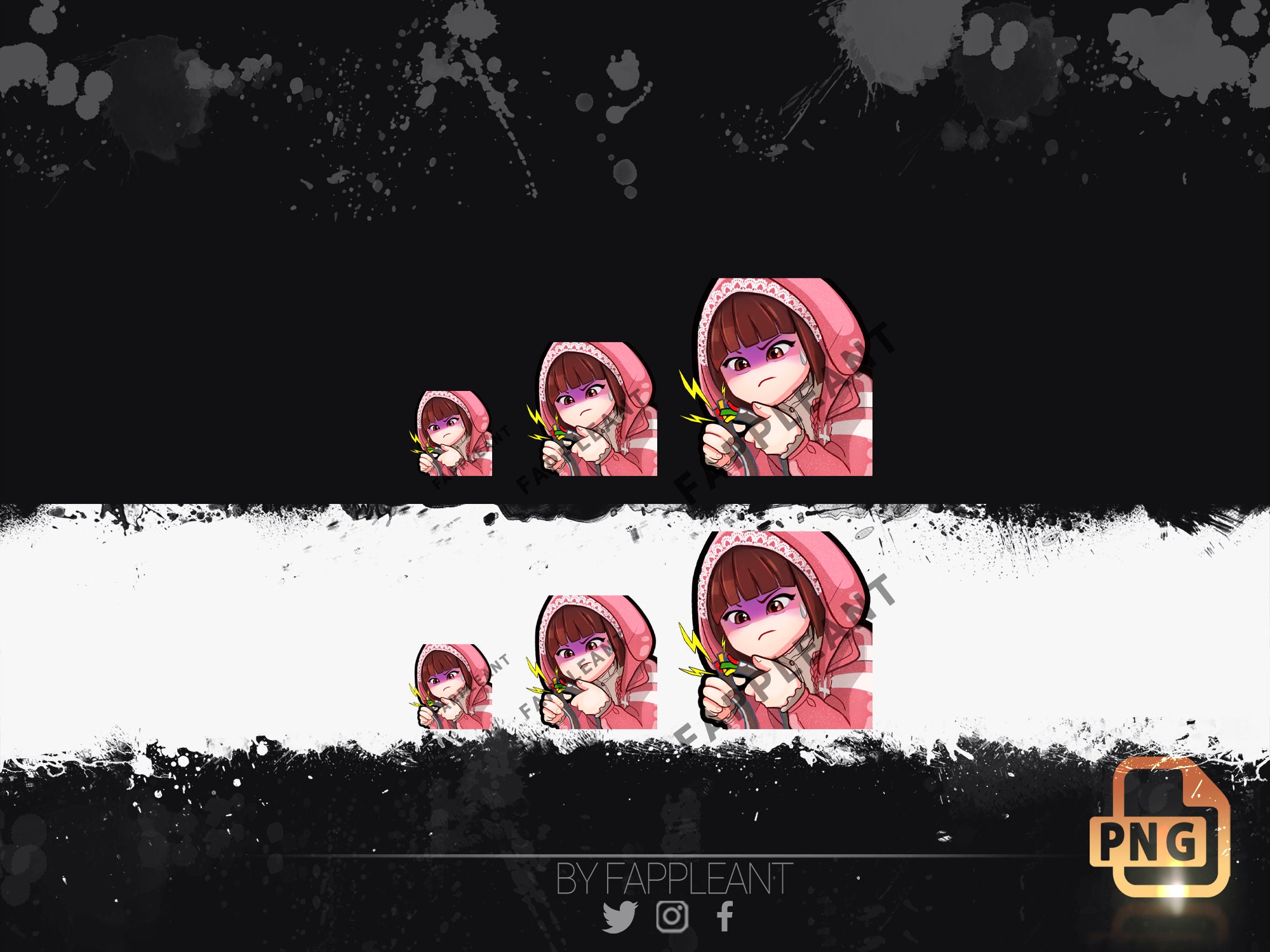 DBD Emote Feng Min Pink Bunny for Twitch, Discord - Etsy