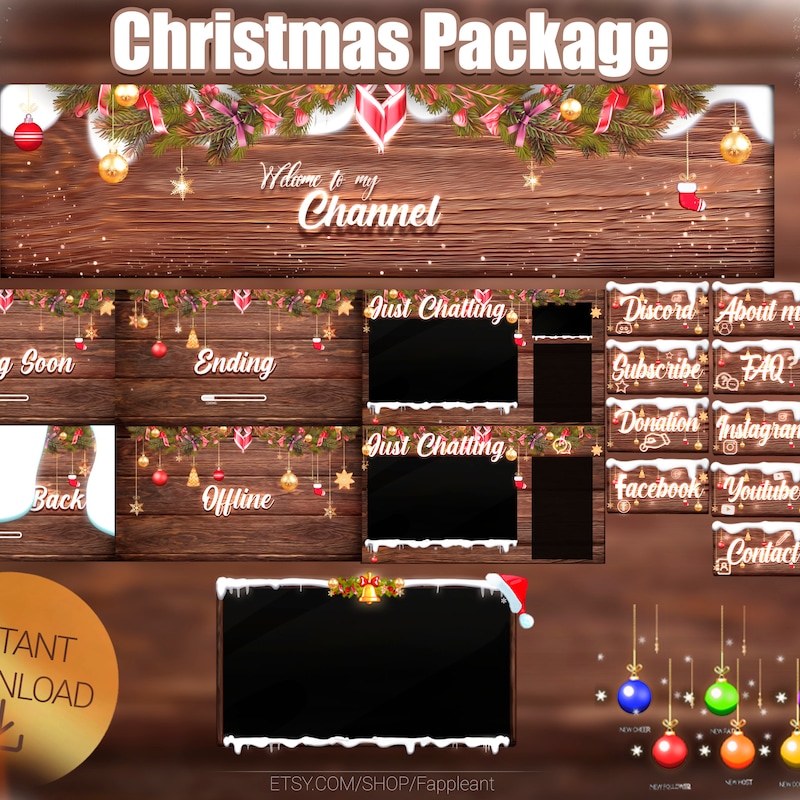 Christmas Overlay - Etsy