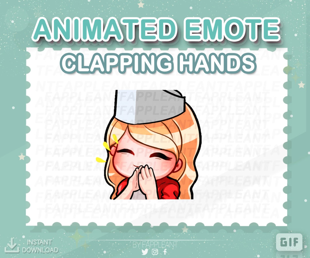 DBD Animated Emote Lisa Clapping Hands | Emoji Applause | Twitch ...