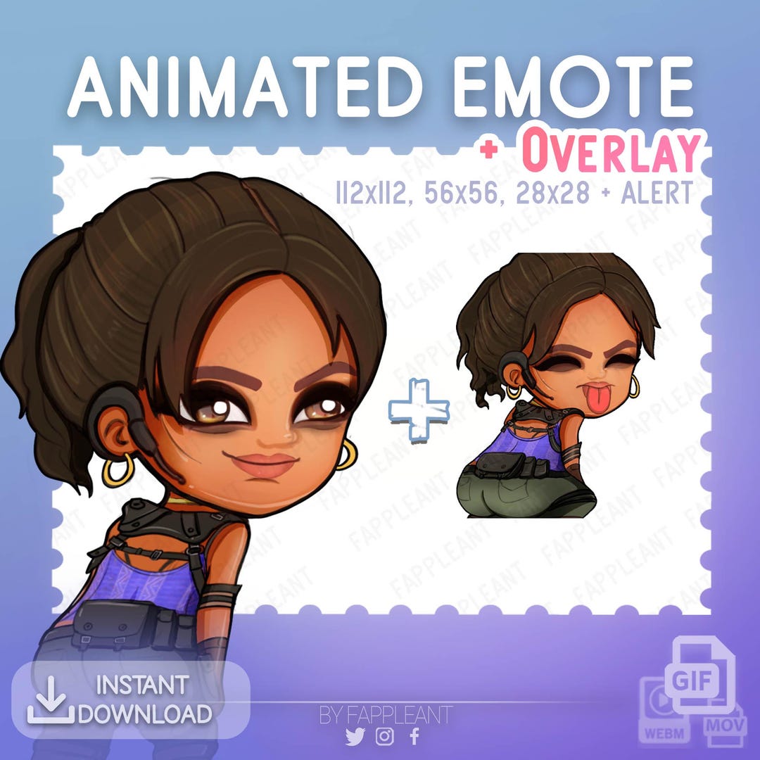 DBD Animated Sheva Alomar Twerk Emote Sheva Tbag Dance Emoji Twitch ...