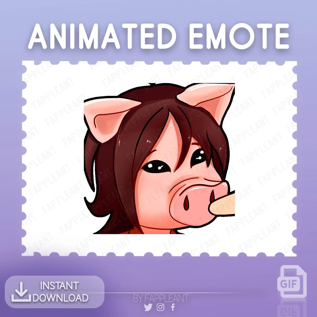 DBD Animated Pig Emote: Boop the Snoot, Twitch/discord (GIF Digital ...