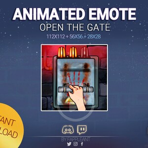 DBD ANIMATED Exit Gate Emote , Opening the Gate Gif 112x112, 56x56 ...