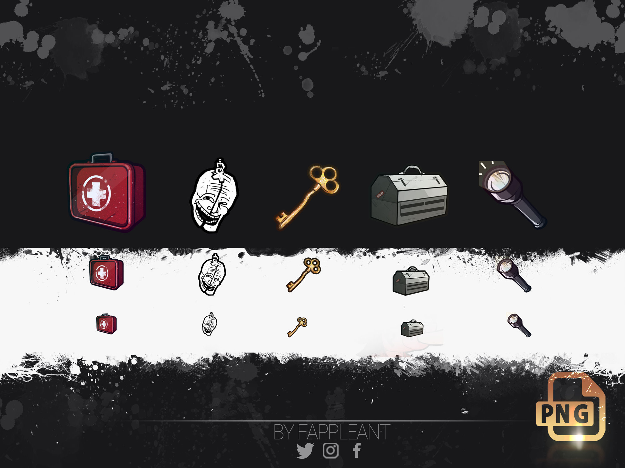 DBD Emote Package, Twitch, Discord Bundle of X5 Emotes - Etsy