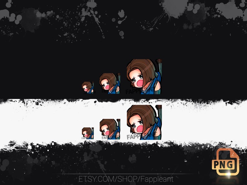 DBD Emote Jill Valentine Survivor on the Hook for Twitch - Etsy