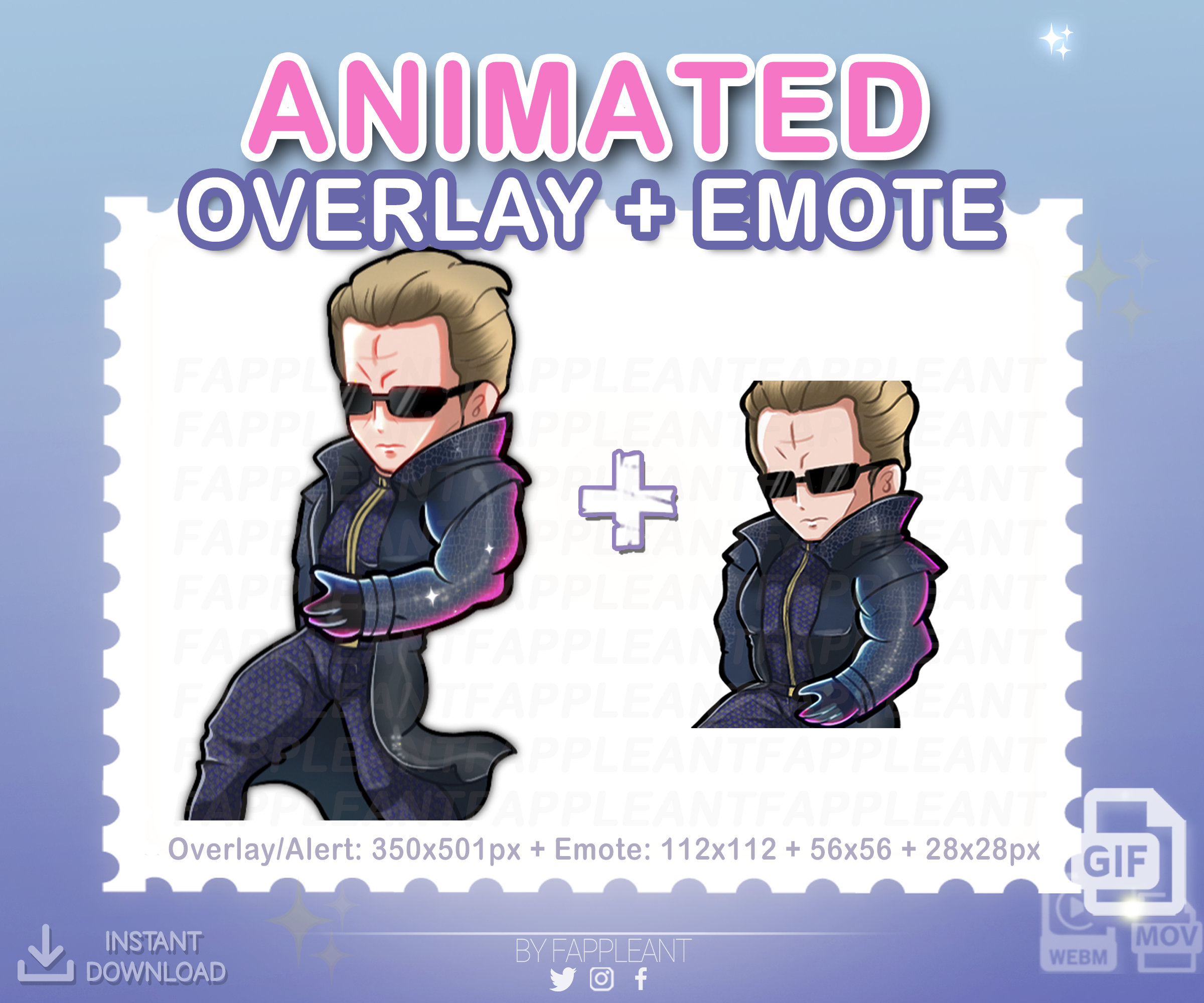 DBD ANIMATED Wesker Dance Emote + Overlay/alert Animation for Twitch ...