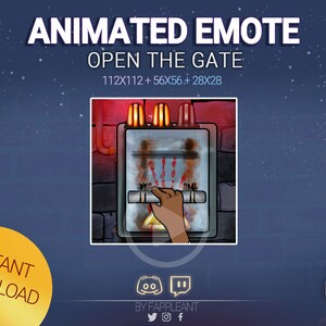 DBD ANIMATED Exit Gate emote, Opening the gate Emoji Dbd Emoji, Emotes ...