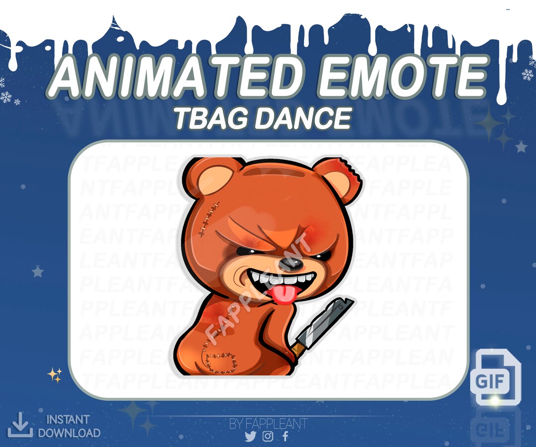 DBD ANIMATED Emote Naughty Bear Tbag Dance Emote the Trapper Twitch ...