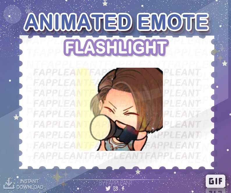 Dbd Animated Emote Jill Valentine Flashlight Clicking Resident Evil Emoji Twitch Discord Kick