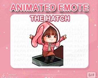 Pink Bunny Feng Min Bongo Emote Animated Emotes Twitch Emotes Discord ...
