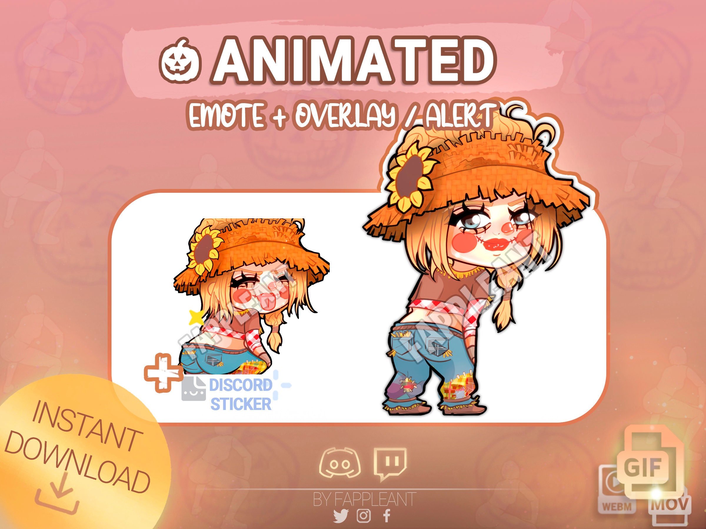 DBD ANIMATED Emote Kate Denson Cornfield Scarecrow Tbag, Dbd Survivor ...