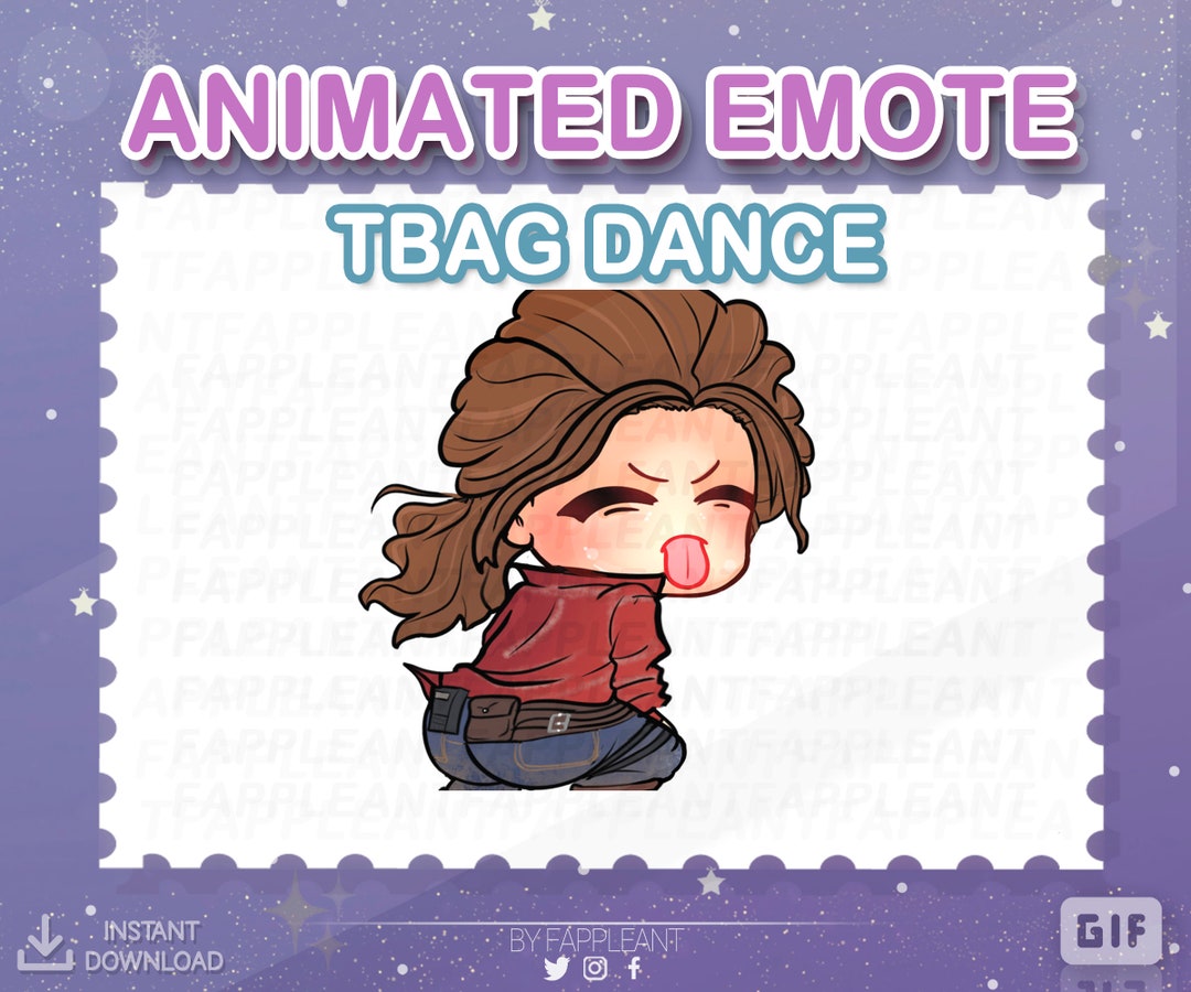 DBD Animated Claire Redfield Tbag Dance Emote Resident Evil Emotes Dbd ...