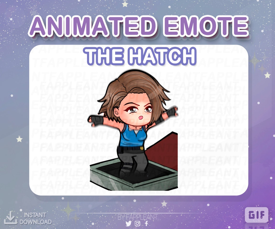 DBD ANIMATED Emote Jill Valentine Hatch Escape Jill Emotes Resident ...