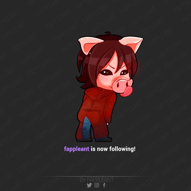 DBD Pig Twerk Animated Emote: Twitch Overlay & Alert (digital Download ...