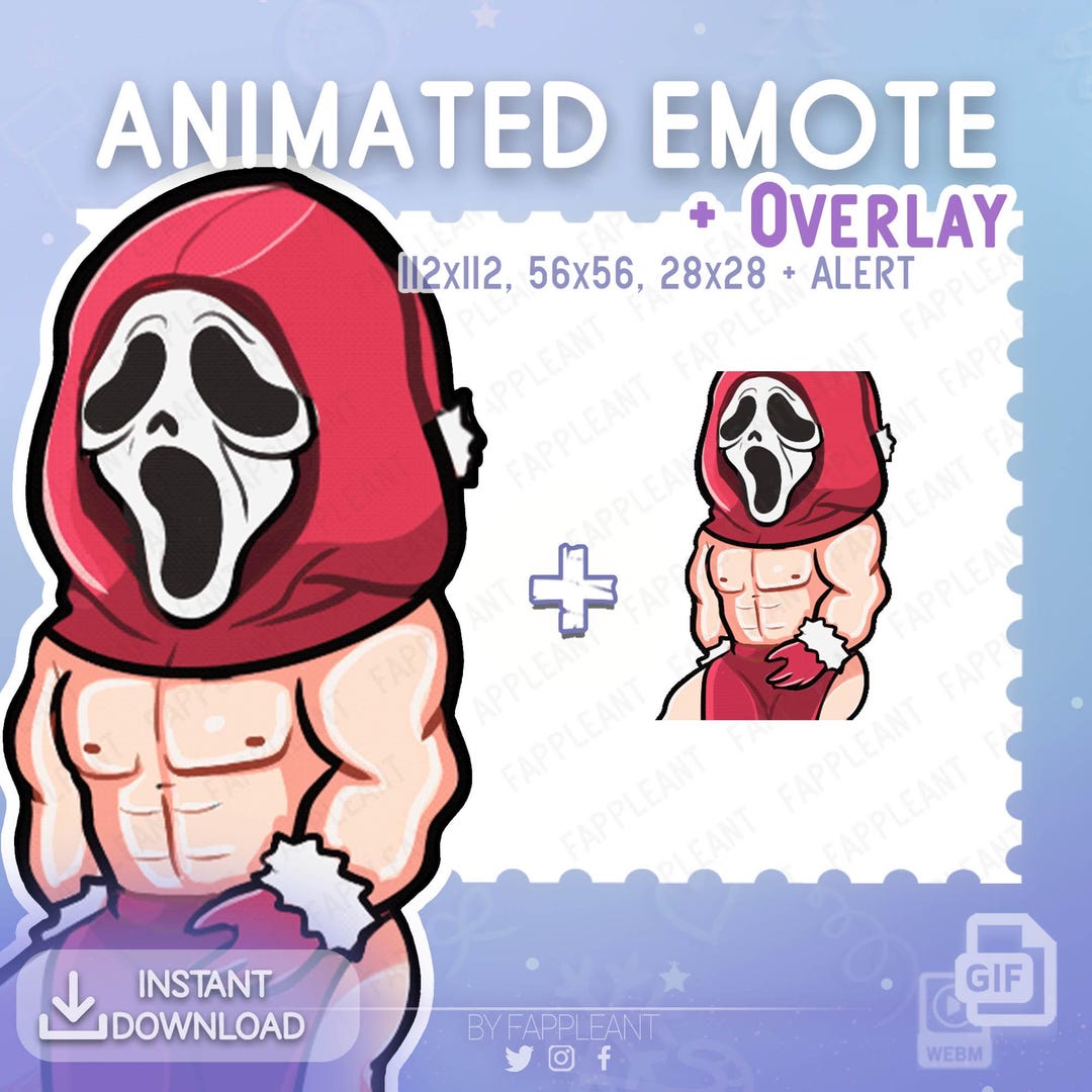 DBD Ghostkiller Christmas Dance Animated Emote & Overlay (digital ...