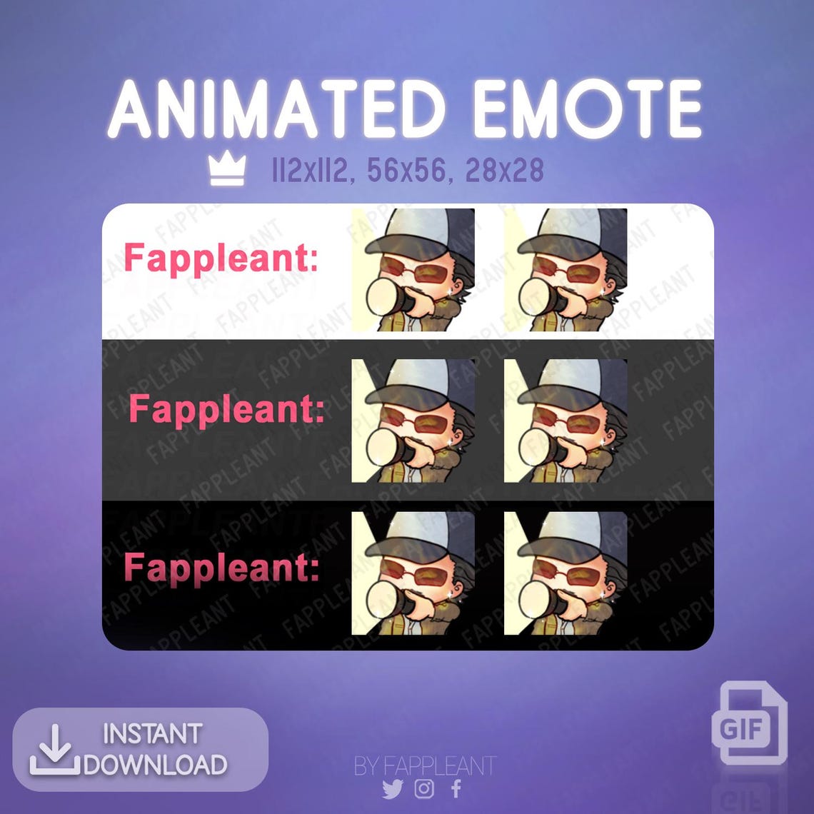 Emote animado DBD Ace Visconti Linterna haciendo clic / Emoji de ...