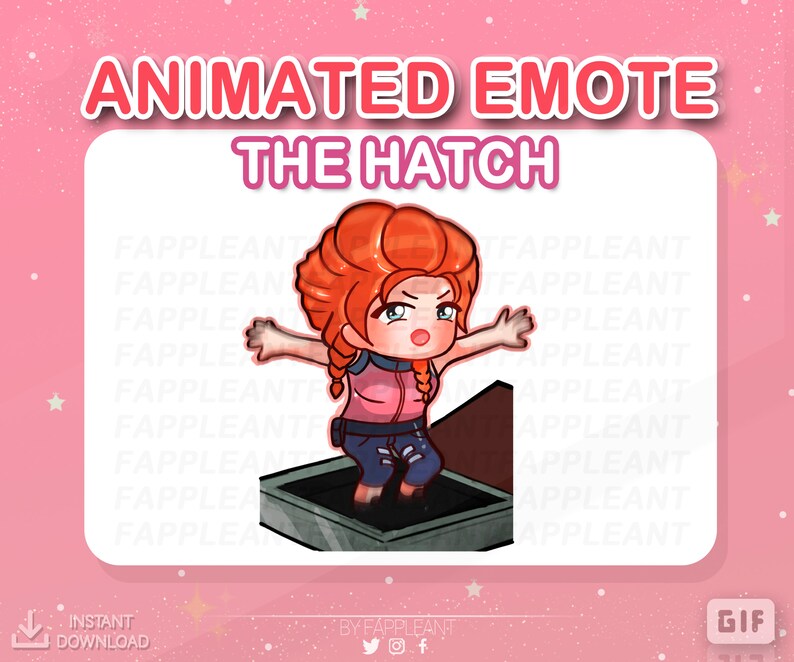 ANIMATED Emote Meg Thomas Hatch Escape Dead by Daylight Meg Emotes DBD ...