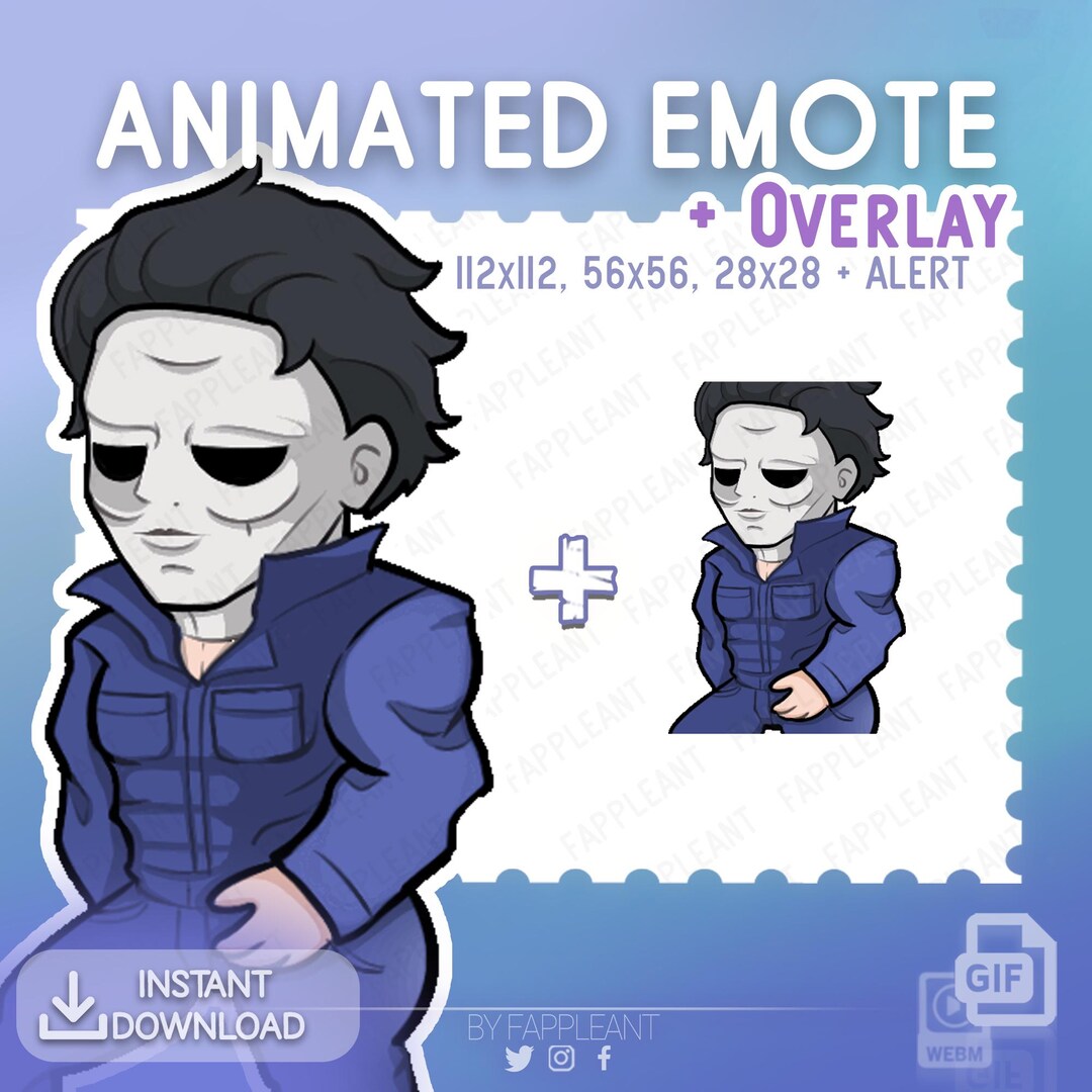 DBD ANIMATED Myers Dance Emote + Alert Animation for Twitch, Discord ...