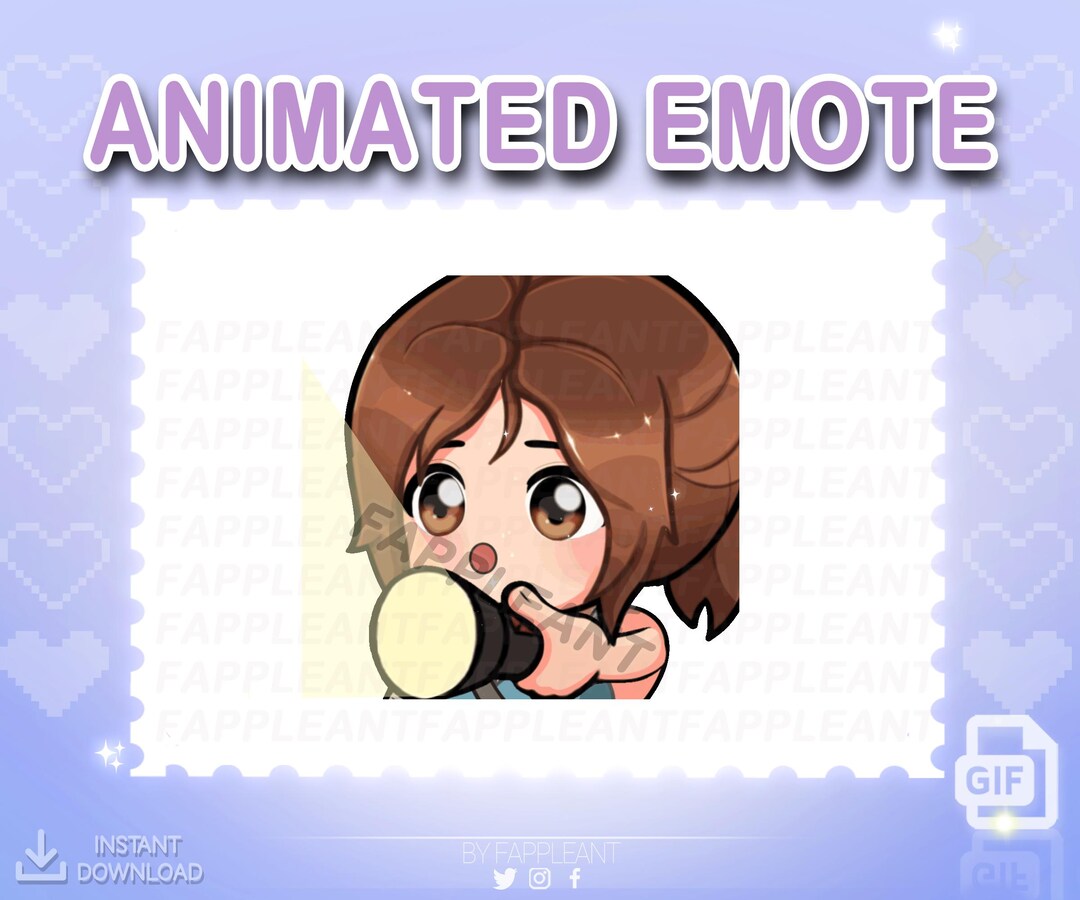 DBD Animated Emote Lara Flashlight | Survivor Flashlight Clicking Emoji ...