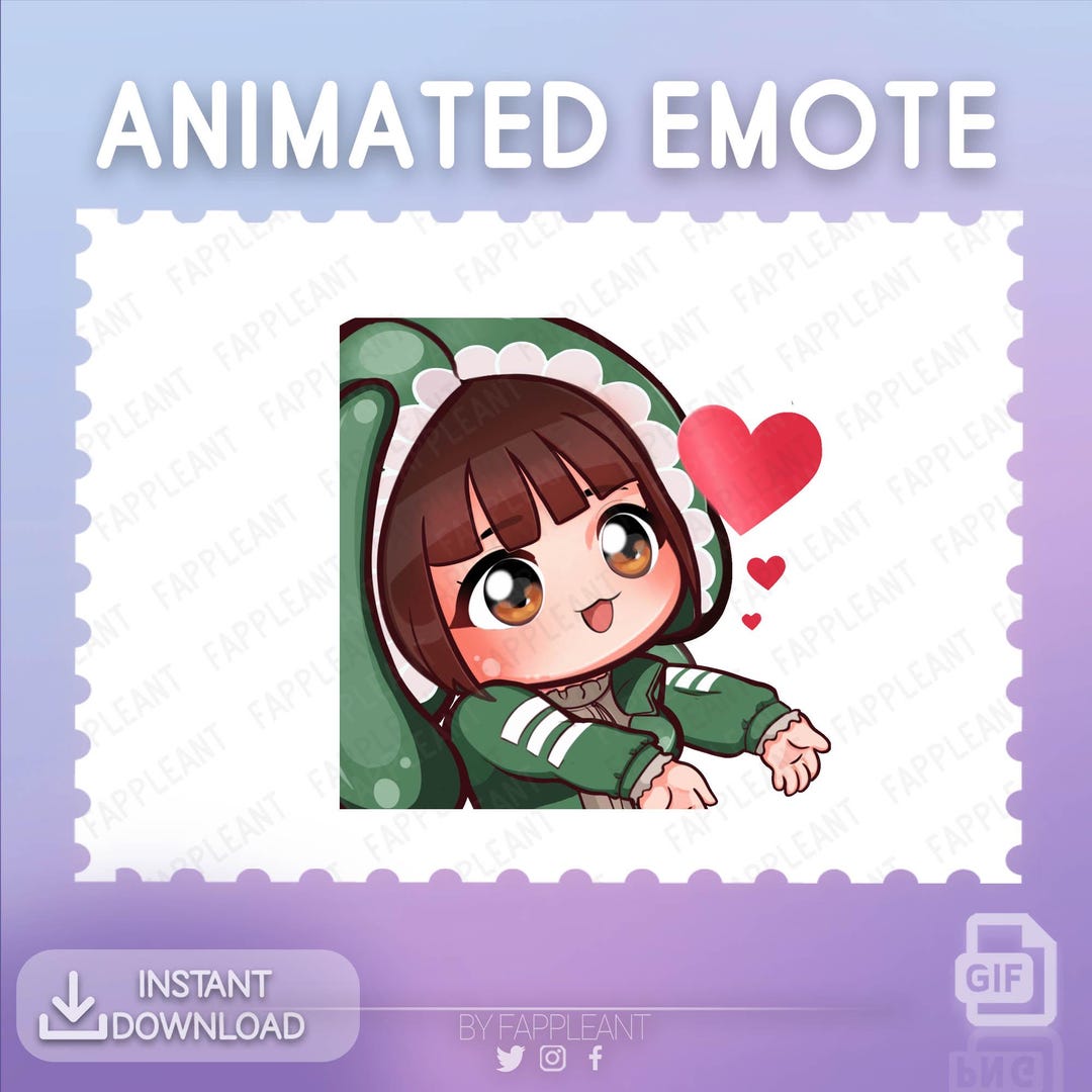 Animated Feng Min Bunny Blowing Kiss Emote DBD Survivor Bunny Hoodie ...