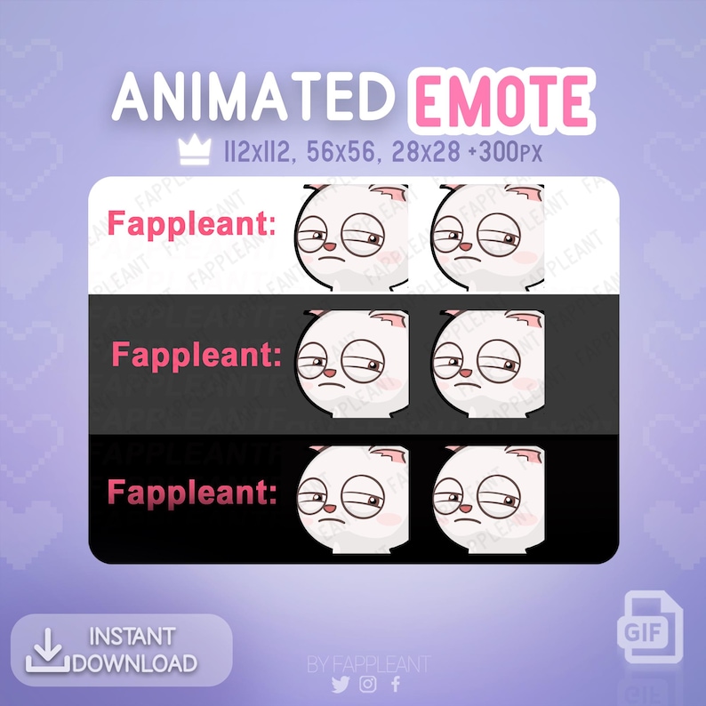 Shocked Cat Animated Emote and Alert | Kitty Emoji | Funny White Cat ...
