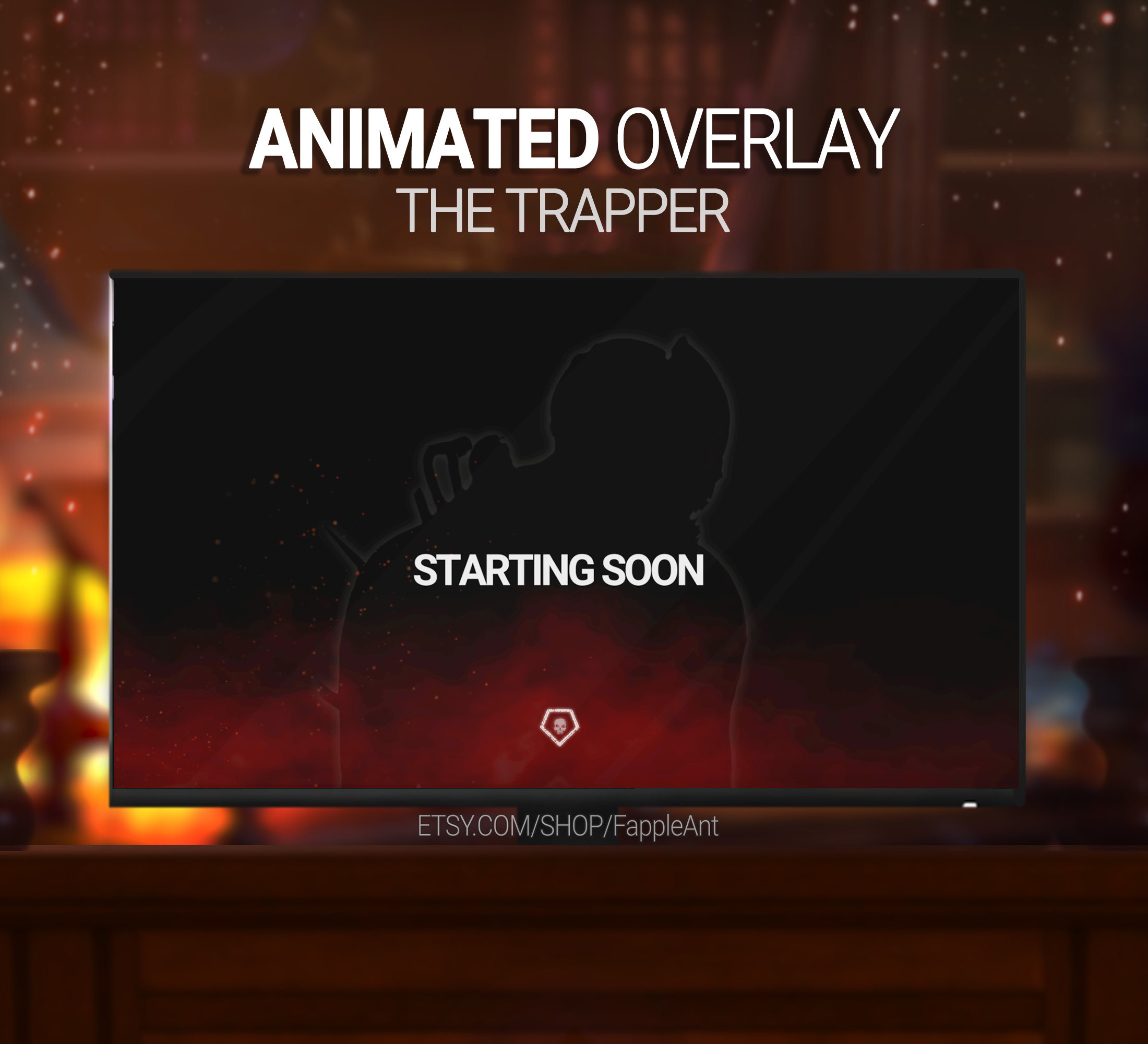 Classic Overlay Screens DBD the Trapper, Animated Screens for Twitch ...