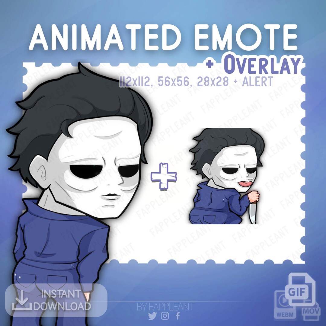 Dbd Animated Michael Myers Emote: Twitch/discord Overlay (digital ...