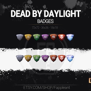 DBD BADGES Package for Twitch, Twitch Badges Ranks X7, Set 1 - Etsy