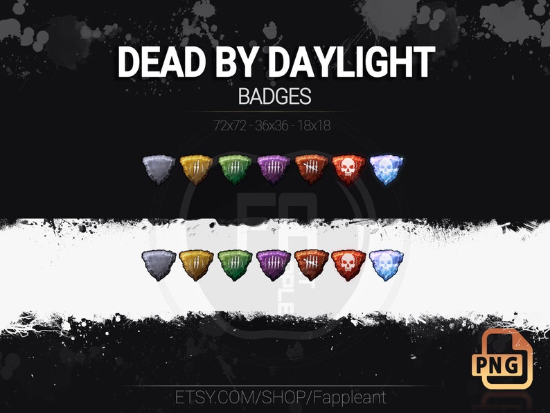 DBD Dead by daylight BADGES package for twitch DBD twitch - Etsy México