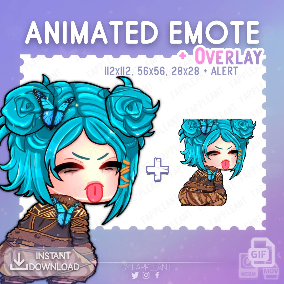 ANIMATED Emote Nea Karlsson Butterfly | Overlay, Alert Twitch, Discord ...