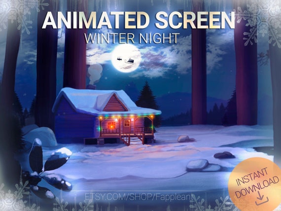 Animated Christmas Snow Scenes