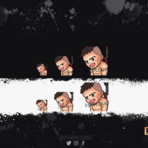 DBD Emote David King shirtless on the Hook for Twitch and Discord - Etsy