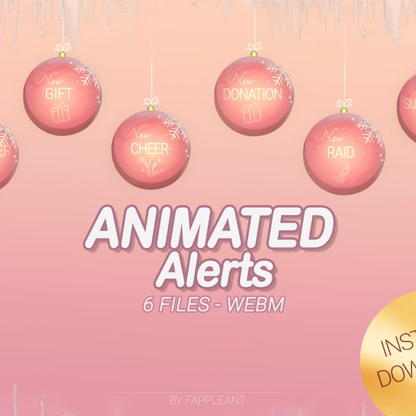 Twitch Alerts Animated Christmas - Etsy