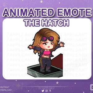 ANIMATED Emote Yui Kimura Hatch Escape Yui Emotes, DBD Hatch Emoji ...