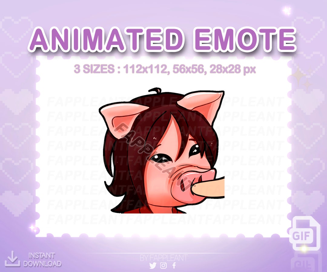 ANIMATED Emote Boop the Snoot, the Pig, Cute Pig Gif, Boop the Snoot ... ANIMATED Emote Boop the Snoot, the Pig, Cute Pig Gif, Boop the Snoot ...
