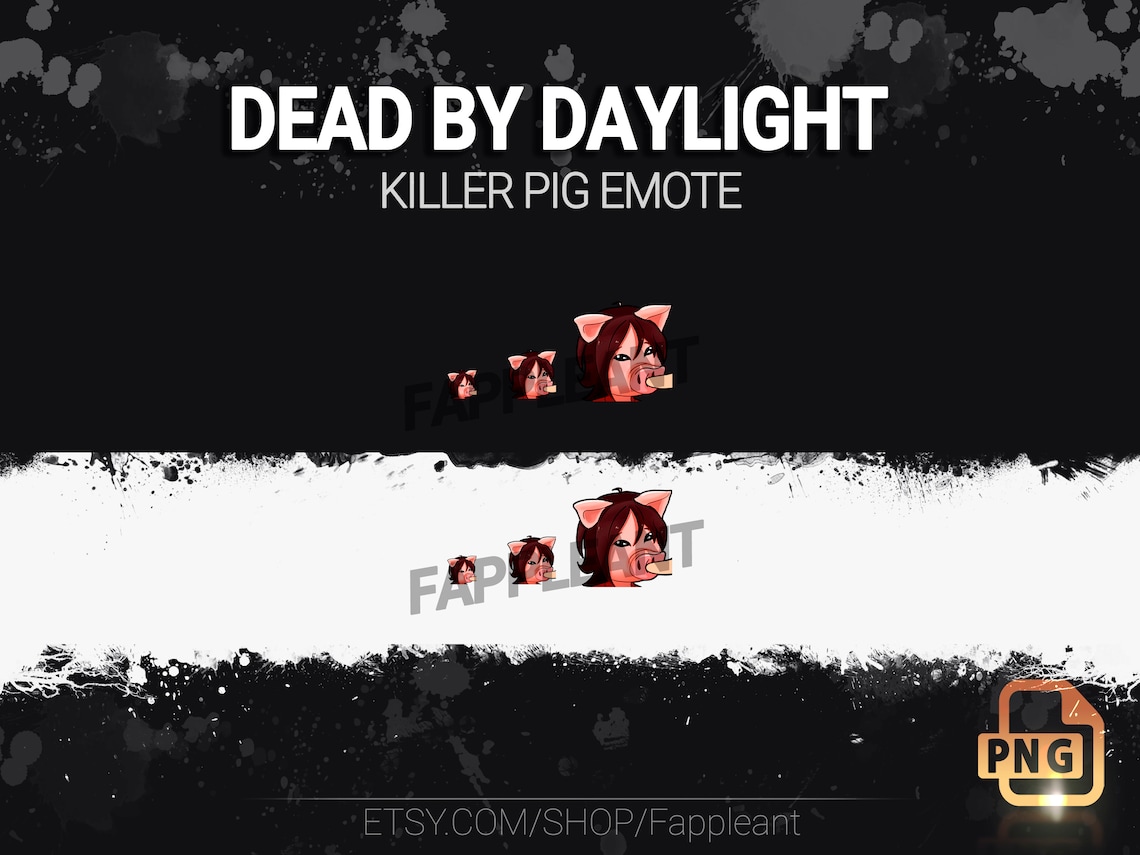 Dead by Daylight PNG Emote the Pig DBD Cute Killer Pig - Etsy UK