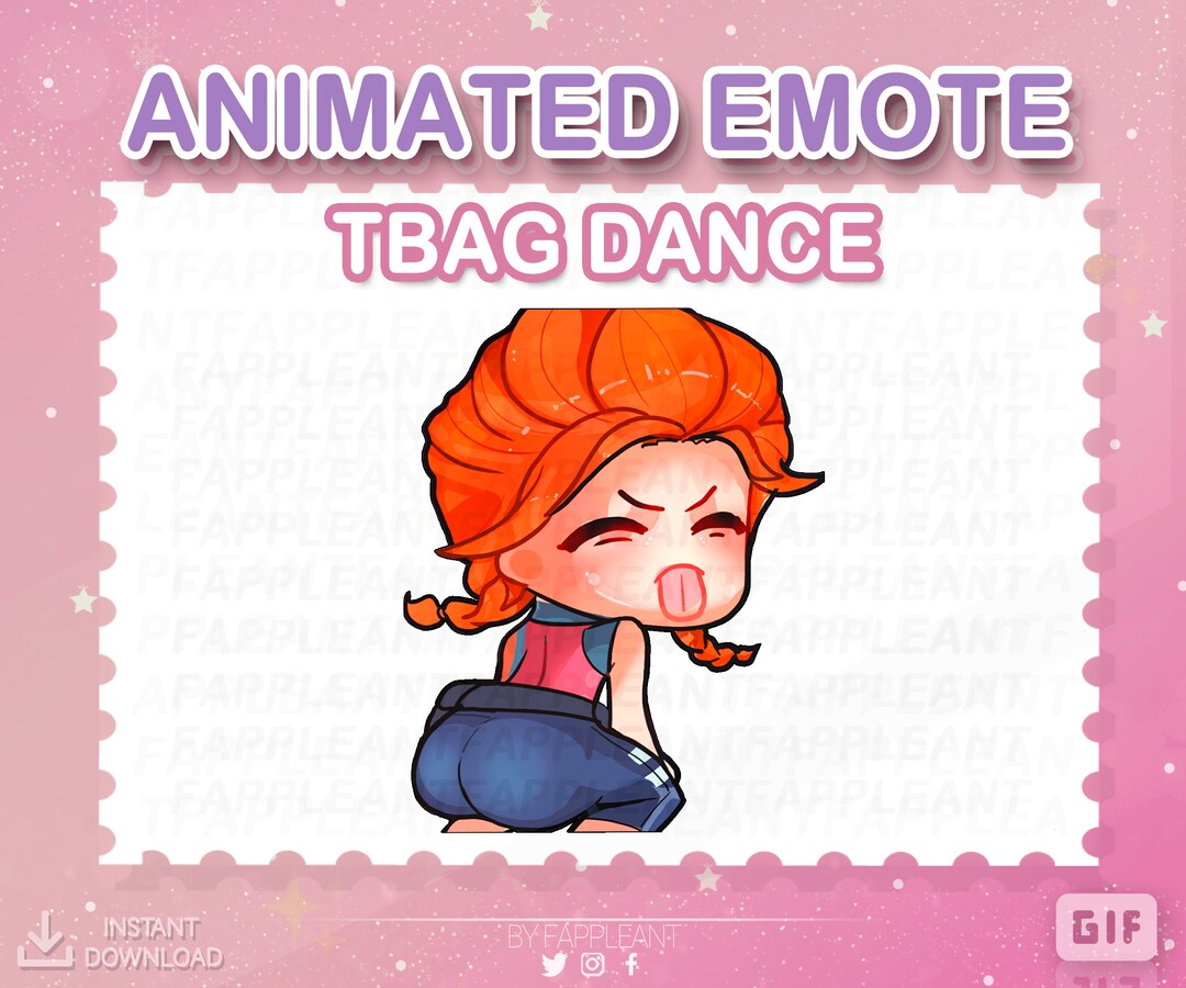 DBD Animated Meg Thomas Tbag Dance Emote Emotes Dbd Teabagging Emoji ...