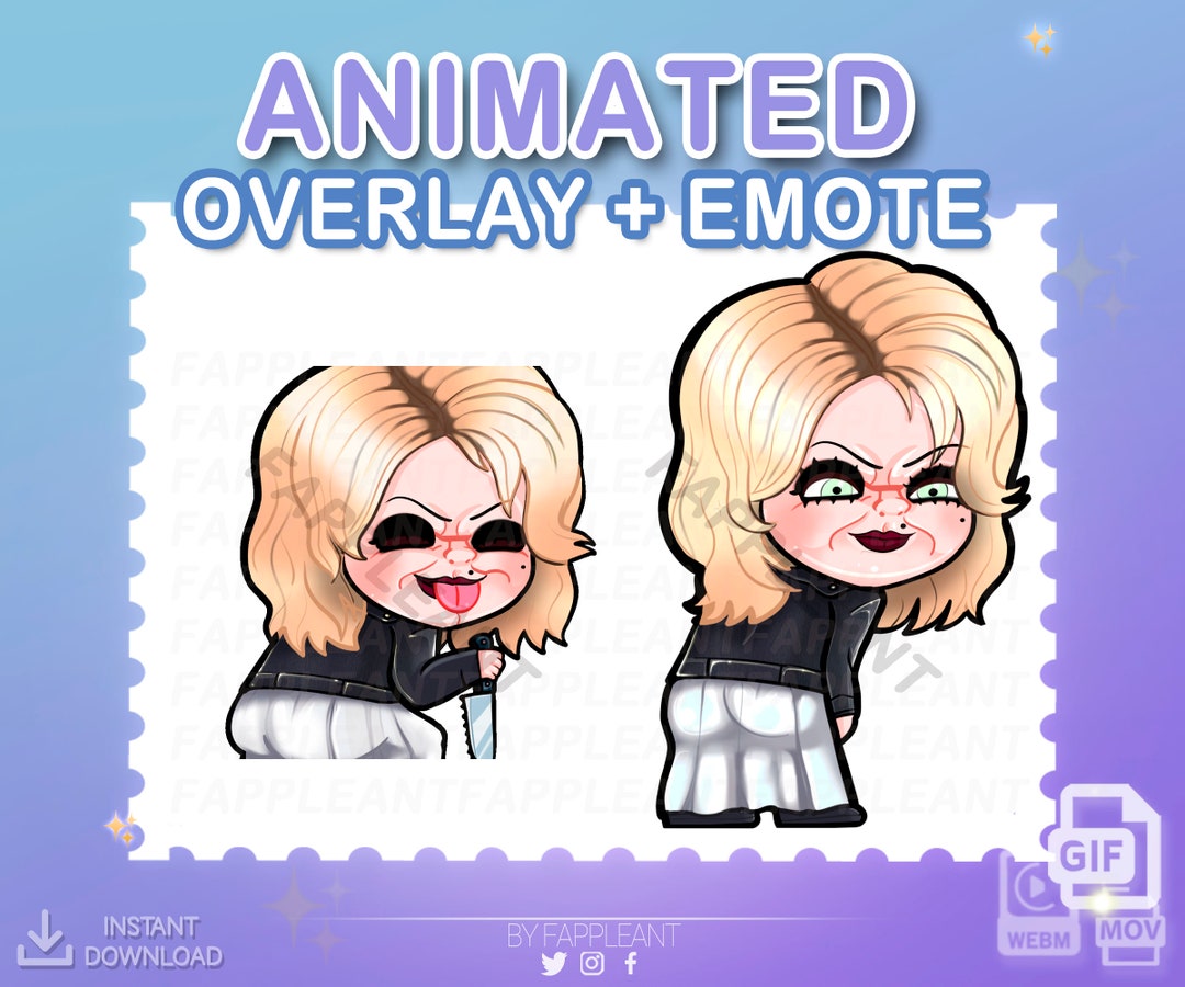 Animated Tiffany Valentine Dance Emote DBD Bundle Overlay & Alert ...