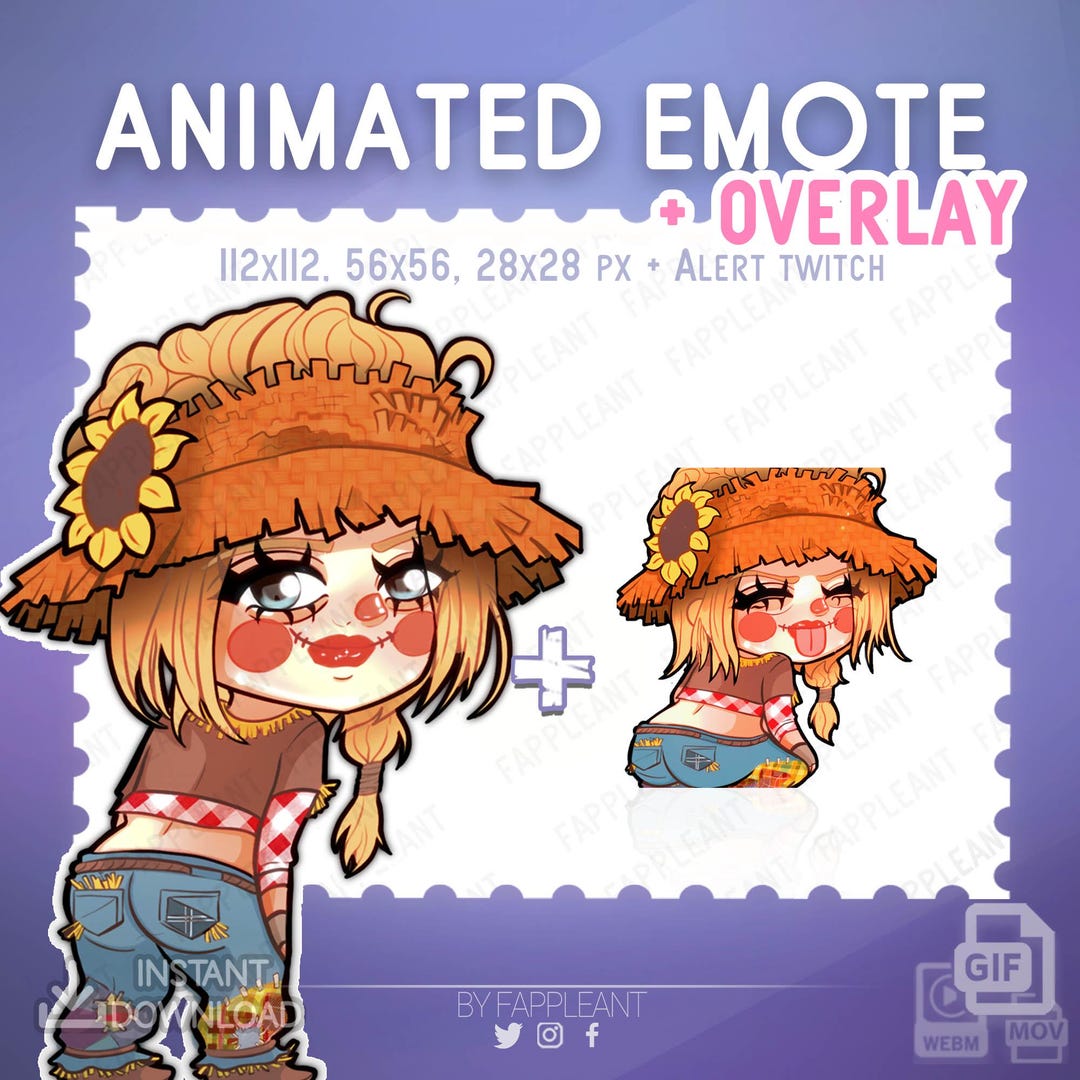 DBD Animated Emote: Kate Denson Scarecrow Twerk - Twitch/discord | Dead ...