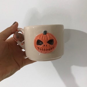 Halloween Coffee Mugs - 3 Different | Unique Handmade Ceramic ...