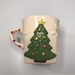 Christmas Tree Coffee Mug Colorful Holiday Mugs Unique Handmade Pottery ...